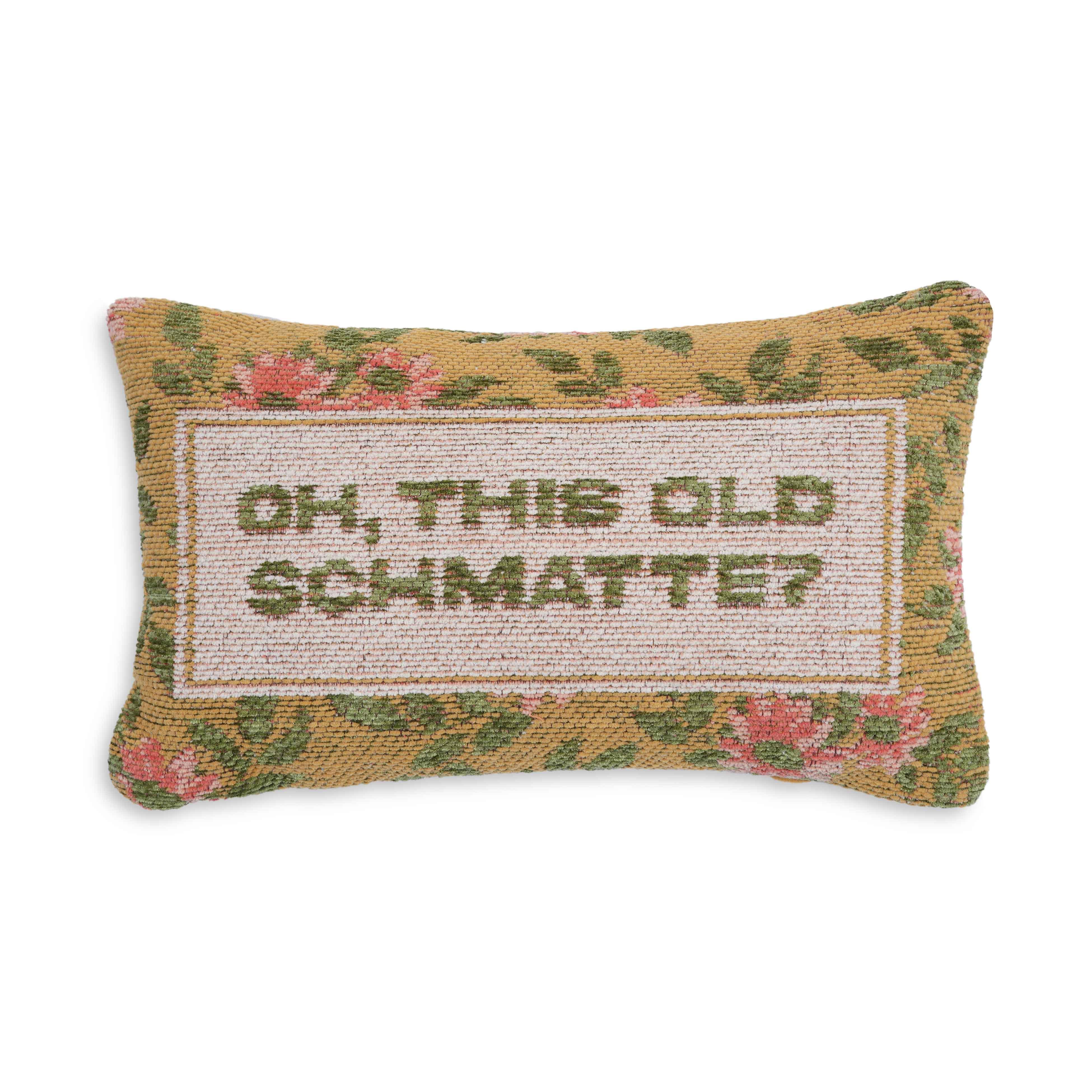 Oh, This Old Schmatte 15"X9" Jacquard Cotton Throw Pillow – TOV B2B US ...