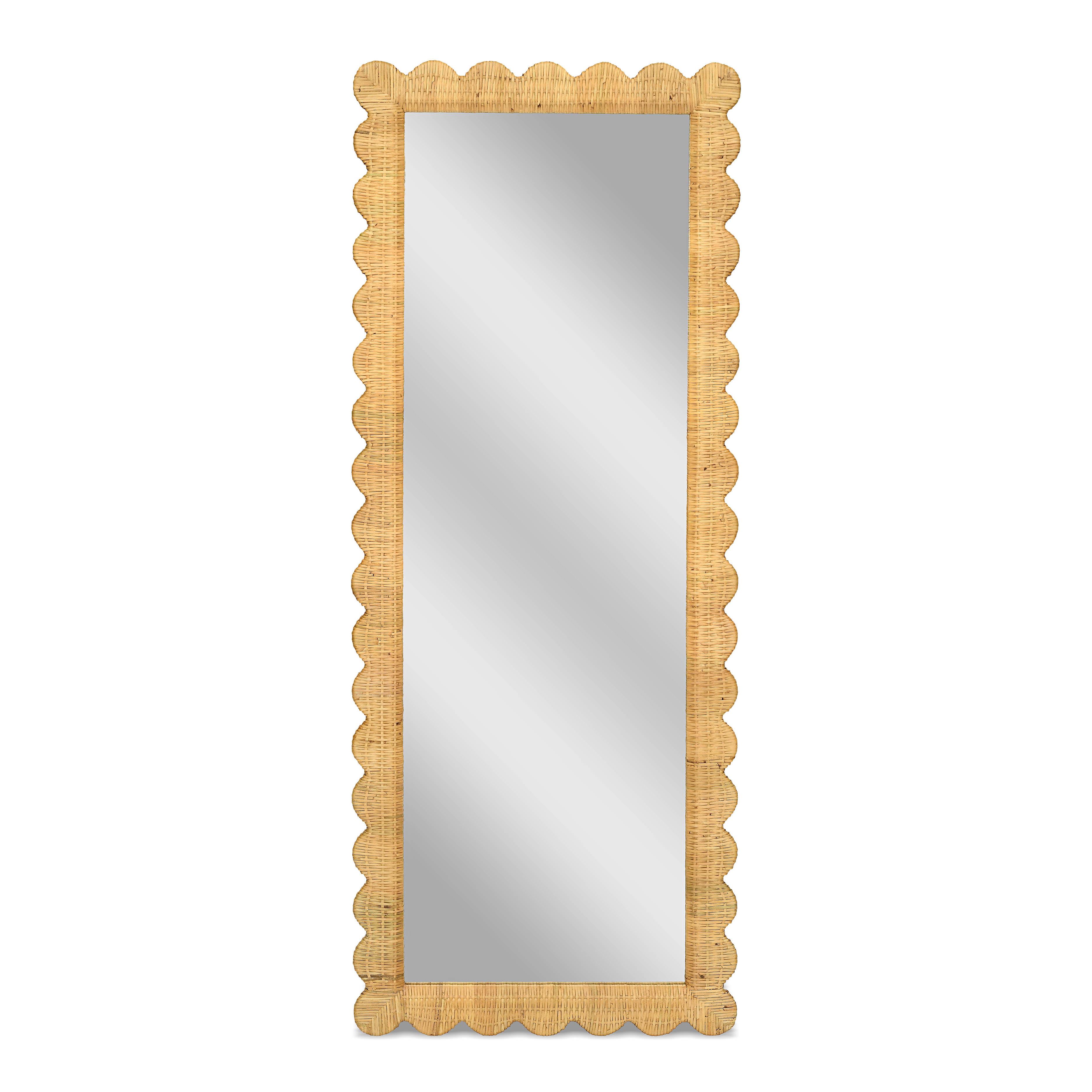 Bama 29.1" x 75" Long Natural Rattan Wall Mirror – TOV B2B US Dealer Portal